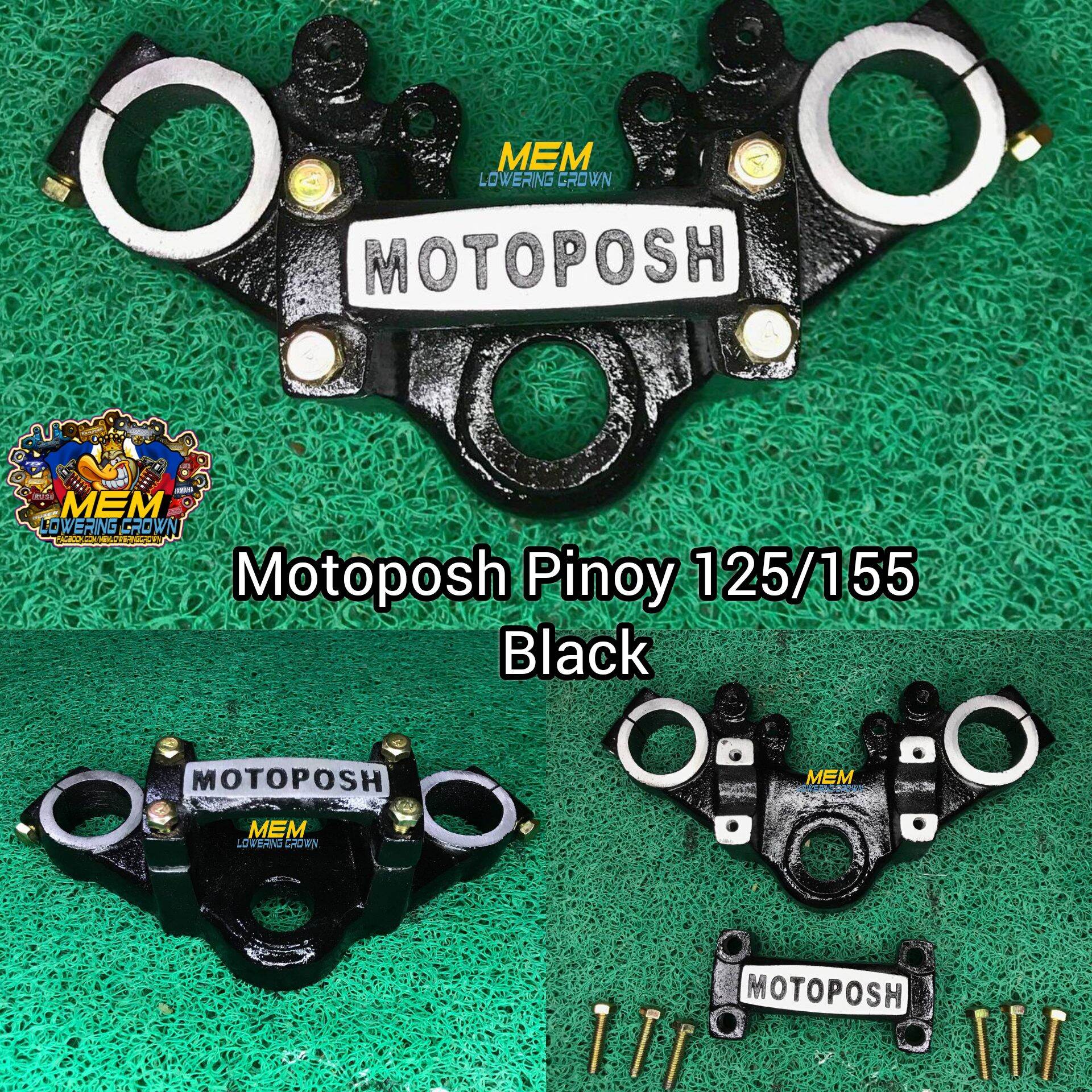 Motoposh Pinoy 125 /155 Lowering crown butterfly Set with BRAKE PEDAL ...