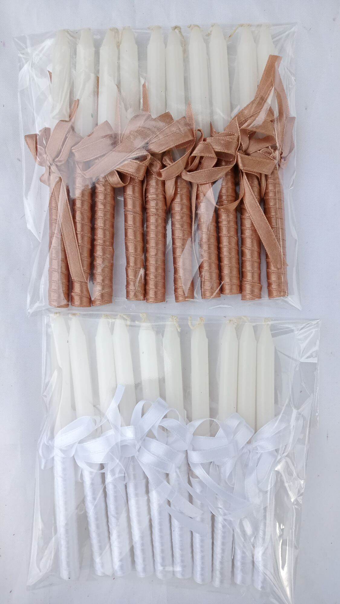 Dressed Candles Set (10pcs) Baptismal, Blessing, Debut Candles | Lazada PH