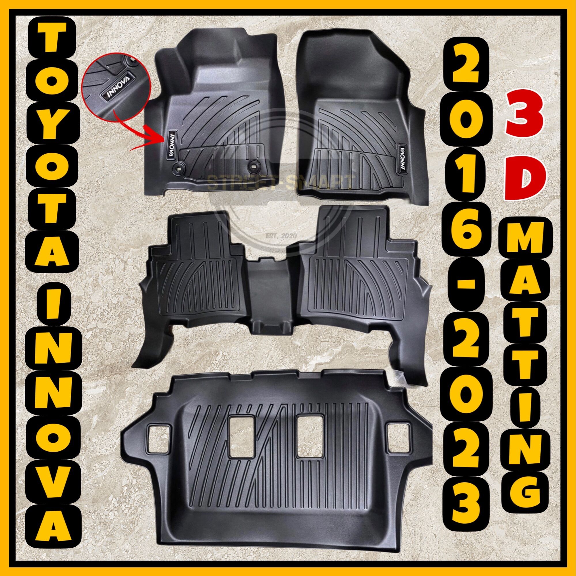 TOYOTA INNOVA 2016-2023 DEEP DISH MATTING | Lazada PH
