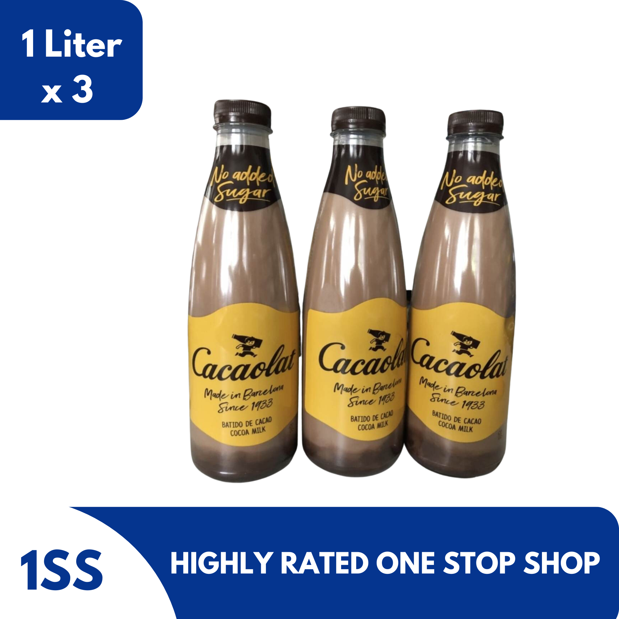 Cacaolat Cocoa Milkshake No Added Sugar, 1Liter set of 3 | Lazada PH