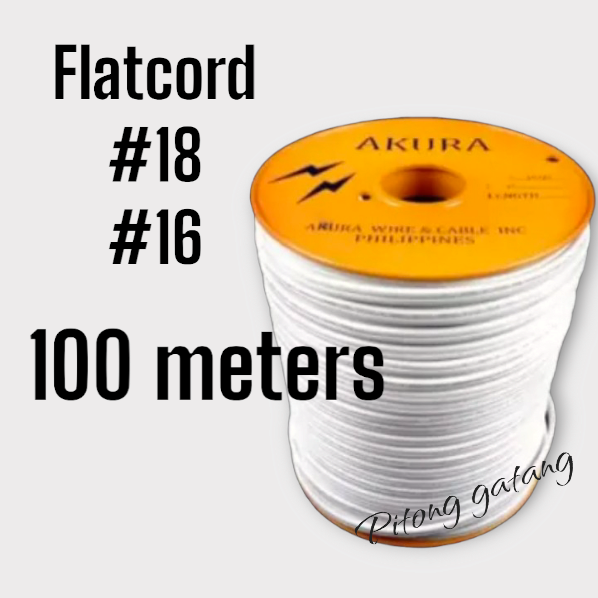 FLATCORD 100 Meters #16 #18 Electrical Wire. extension cord. | Lazada PH