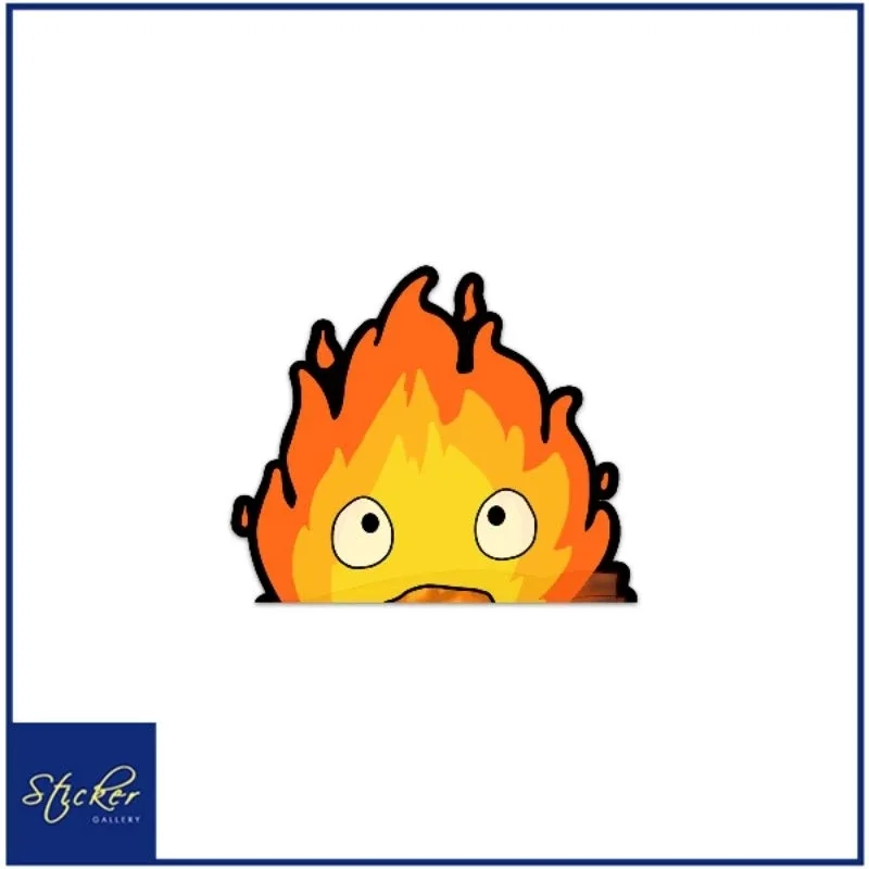 Calcifer Big Size Anime Peeking Peeker Waterproof Sticker | Lazada PH