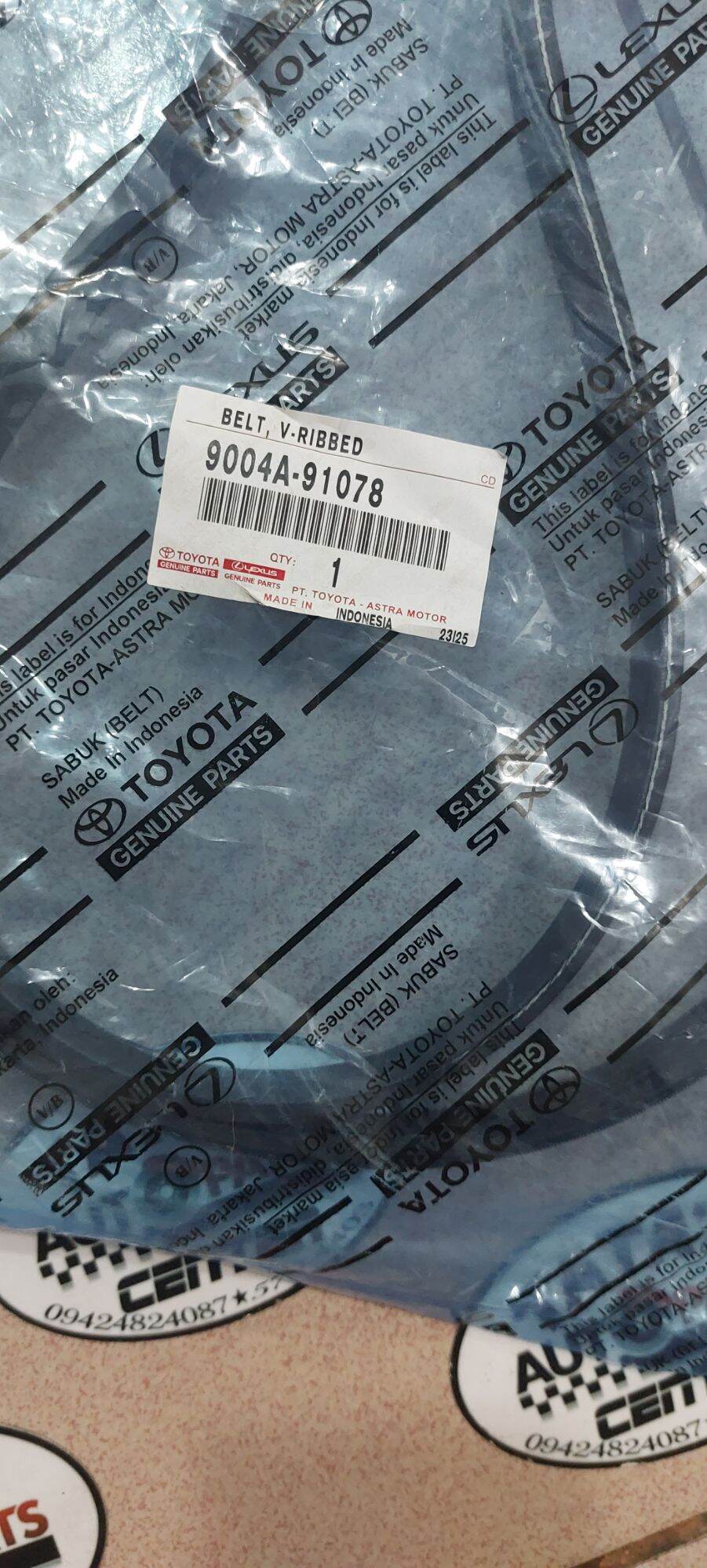 Toyota Raize 1.0 2022 Fan belt /Drive belt 9004A-91078 toyota genuine ...
