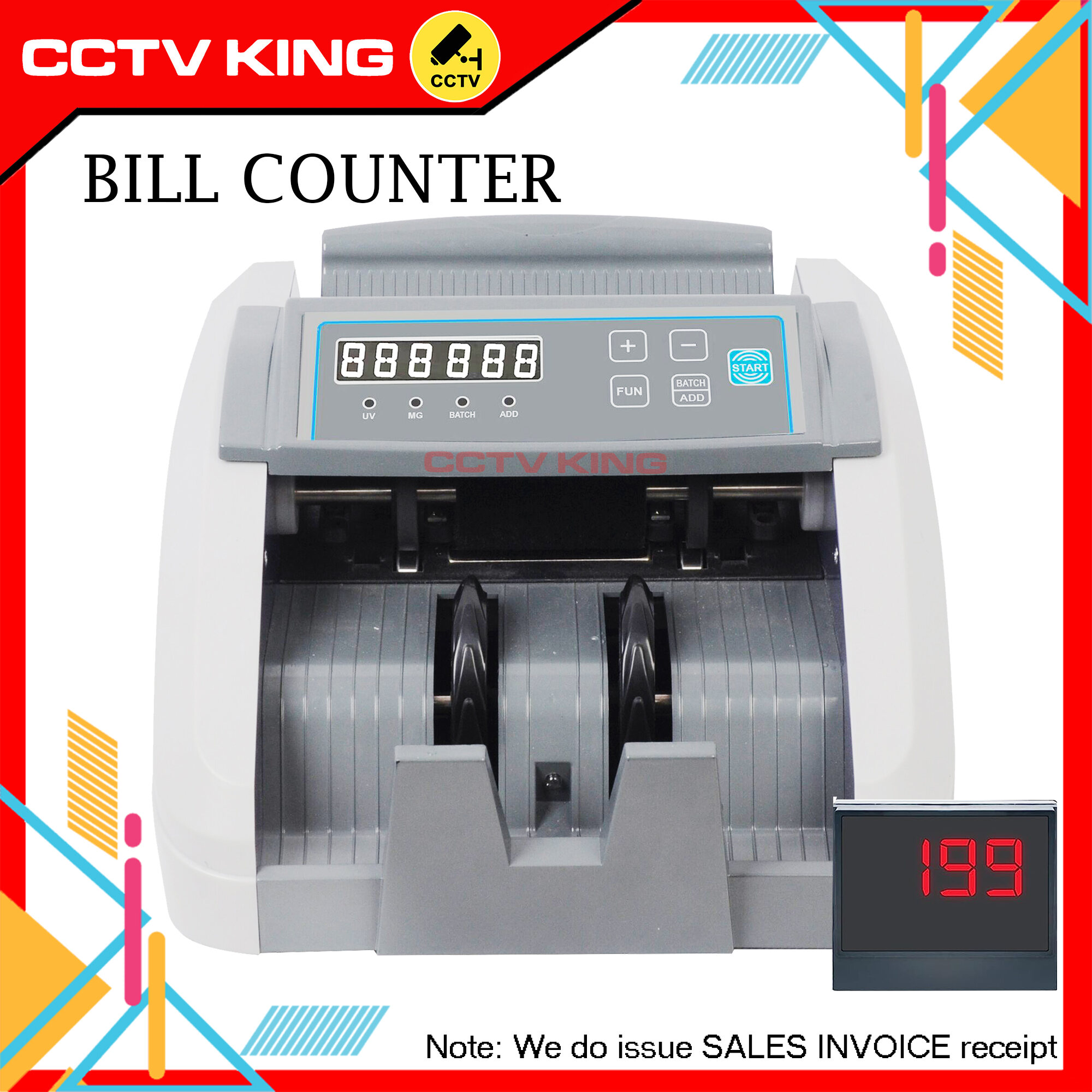 Portable Automatic Multi Currency Money Cash Bill Counter counting ...