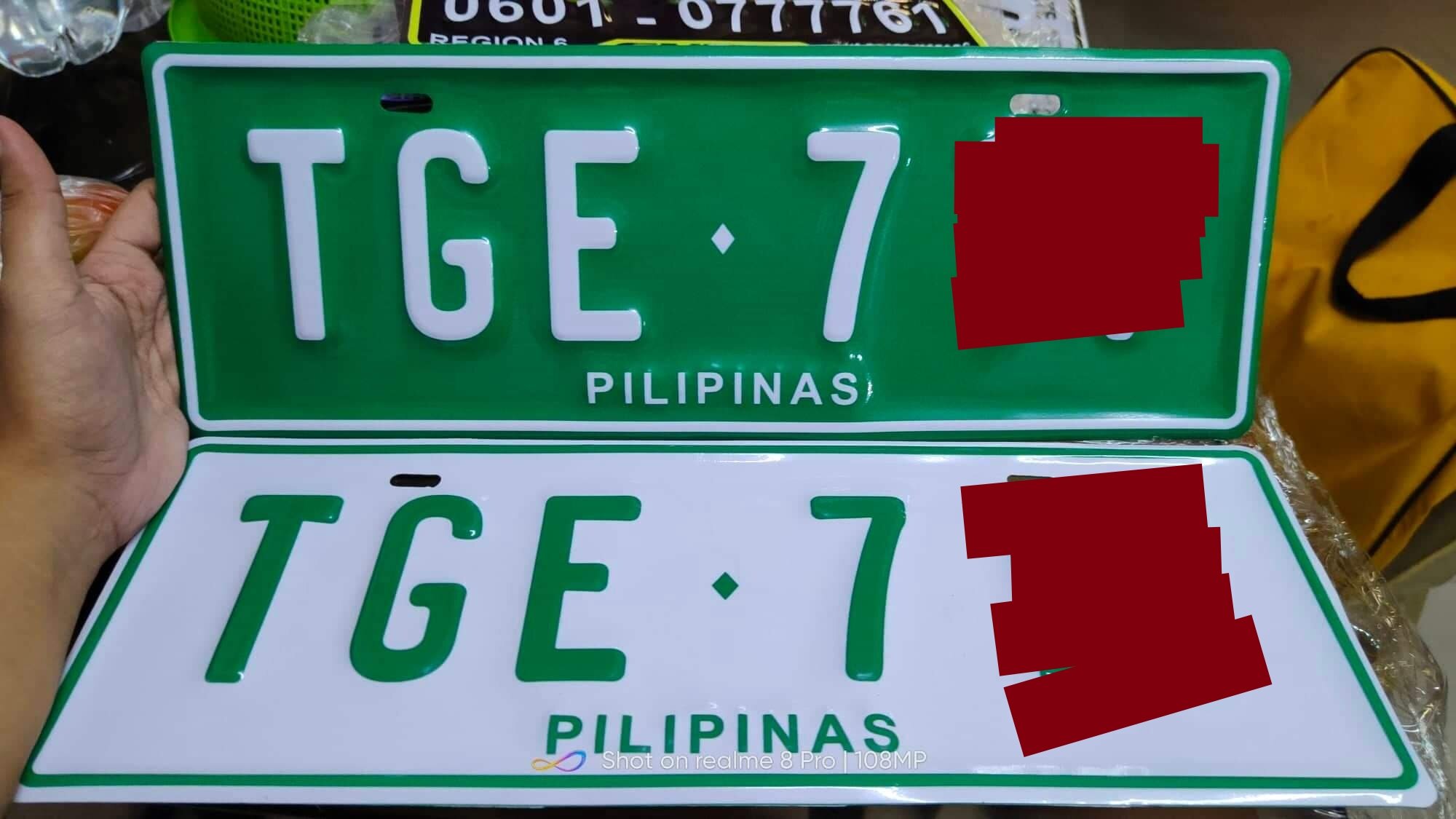 Standard Temporary Car Plate (PAIR) | Lazada PH