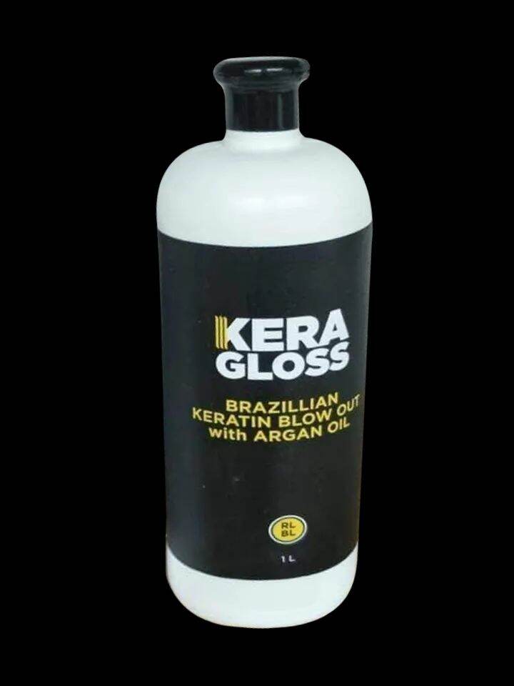 ORIGINAL KERAGLOSS BRAZILIAN KERATIN BLOW OUT with ARGAN OIL 1LITER ...