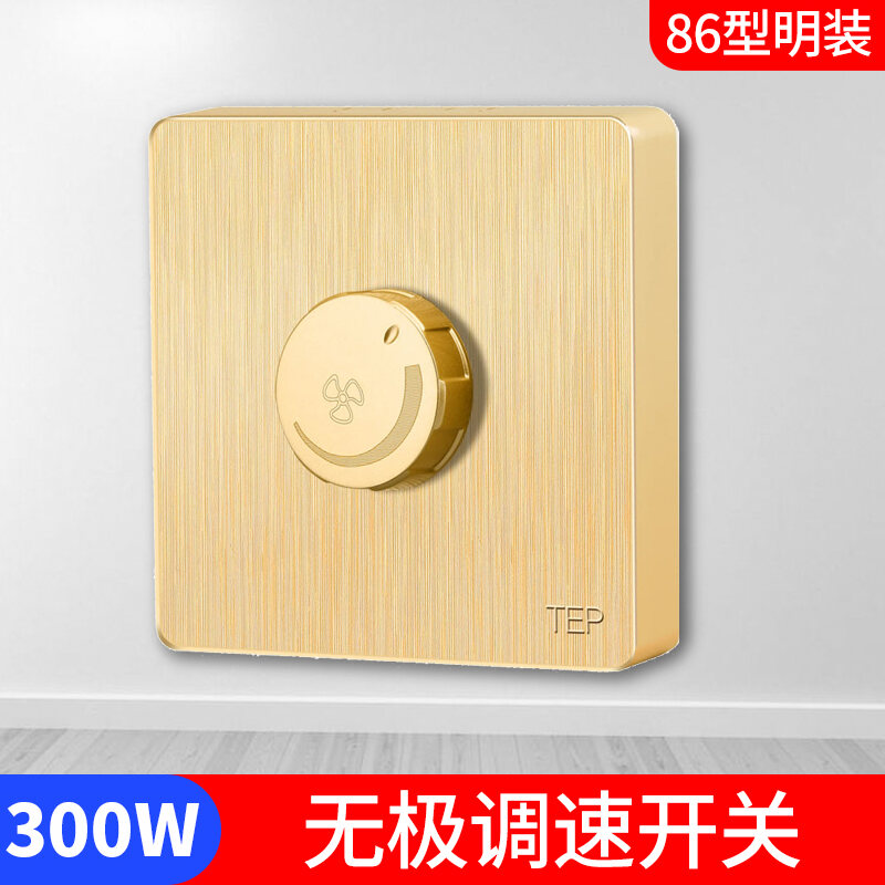 Open Mounted Ceiling Fan Speed Controller Blower 220v Variable Speed Switch Five Speed