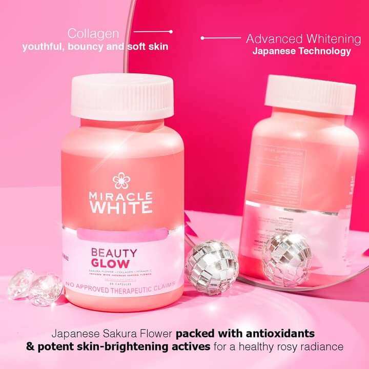 Miracle White Glutathione Beauty Glow Capsule 30s | Lazada PH