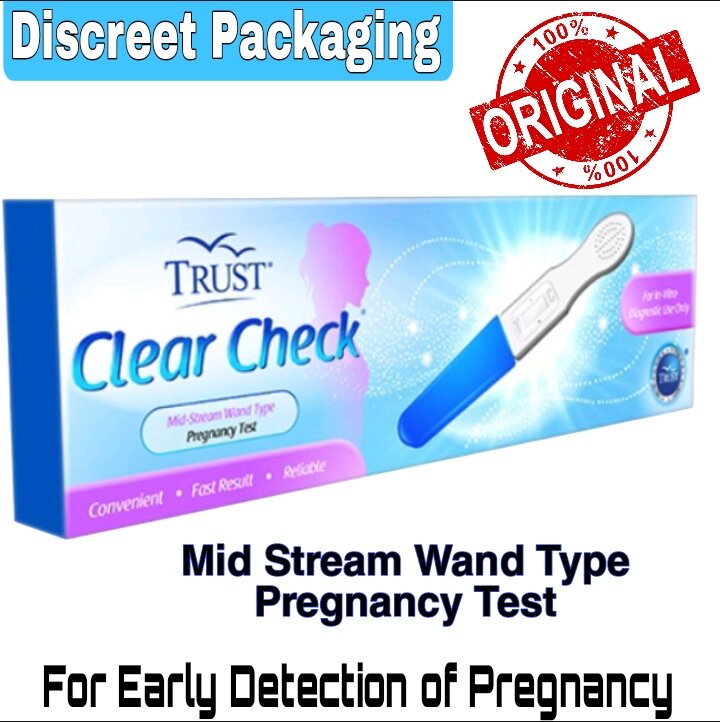 Trust Clear MID STREAM PREGNANCY TEST (WAND TYPE)DISCREET PACKAGING ...