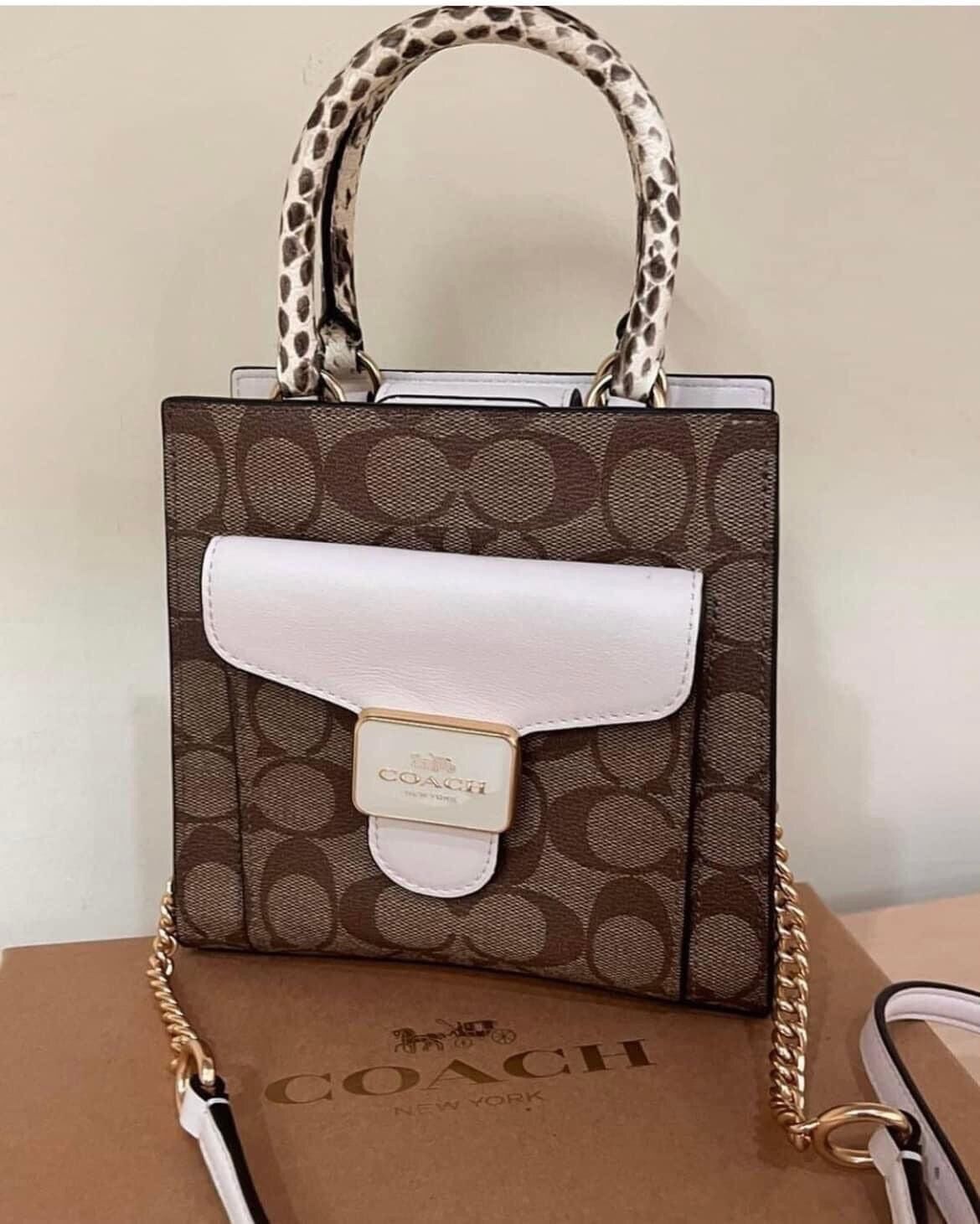 Coach Mini Pepper Top handle bag with sling | Lazada PH