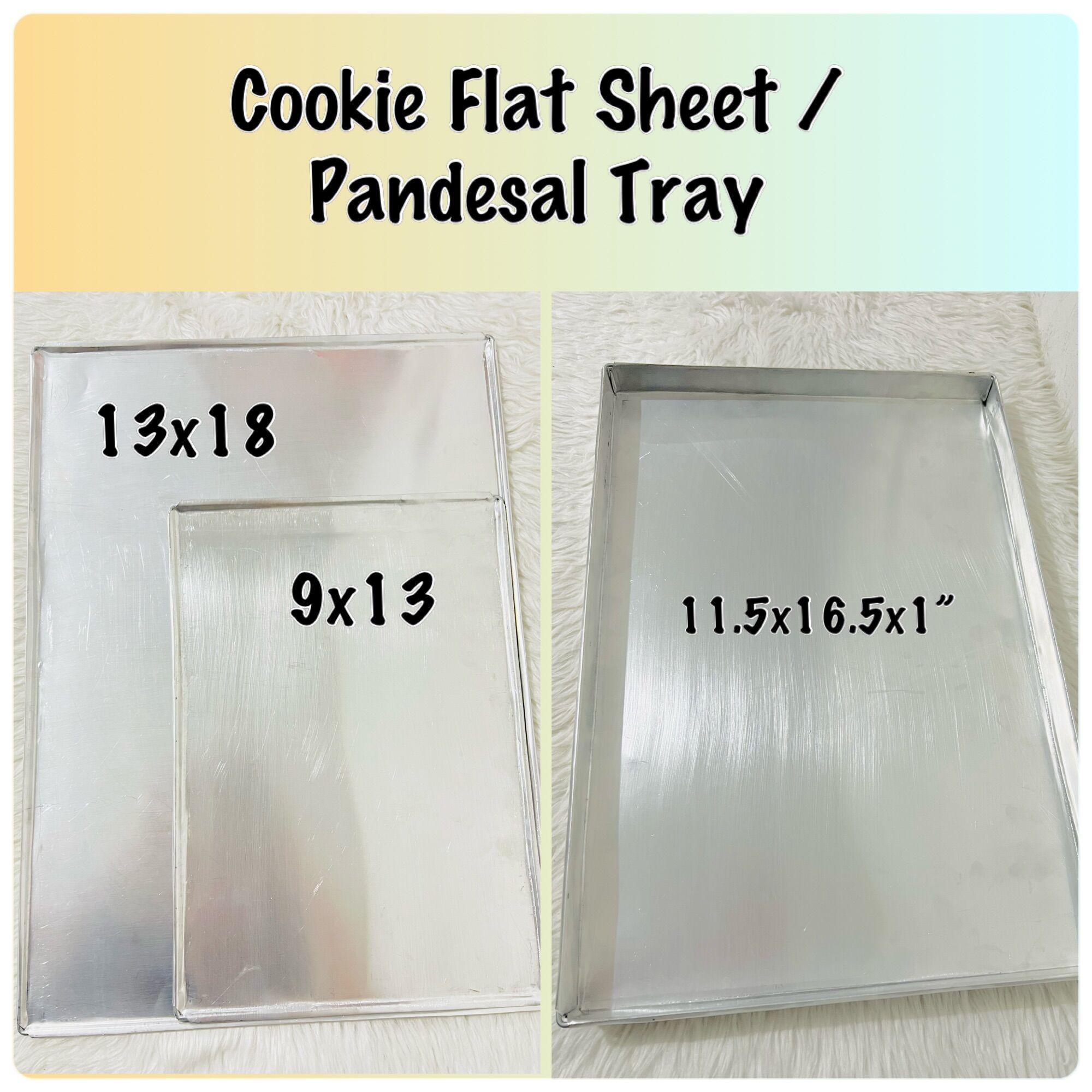 Cookie Flat Sheet/Pandesal Tray Aluminum Baking Trays | Lazada PH