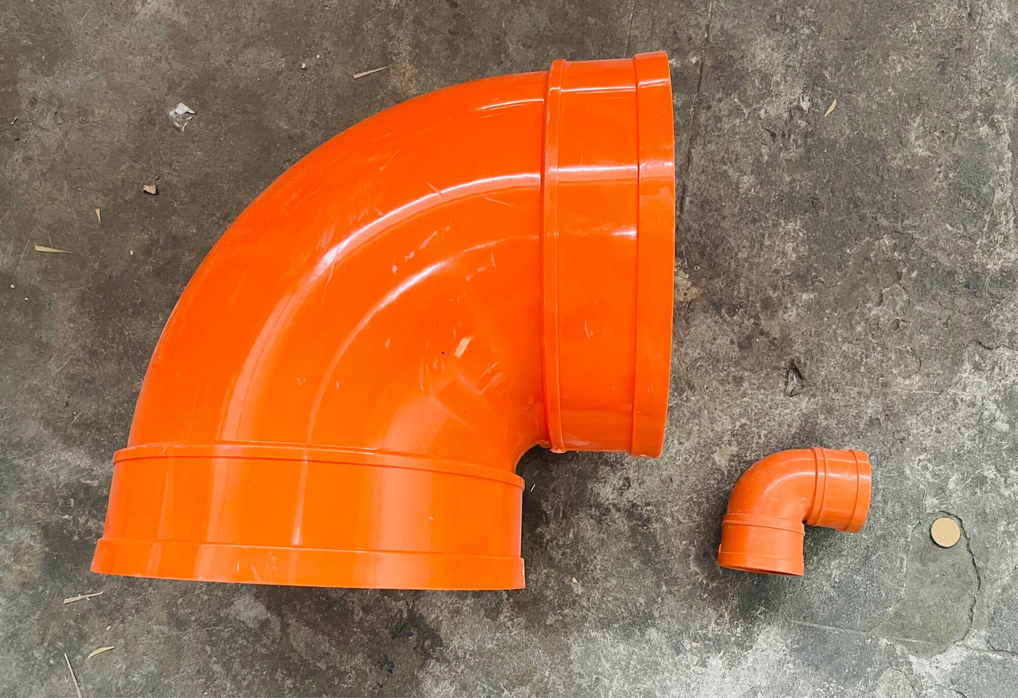 PVC Orange Fittings Sanitary Elbow 10 inches (1pcs) | Lazada PH