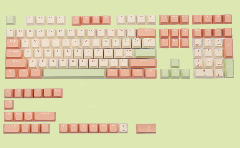 Blue Samurai Keycaps Double Shot PBT keyboard Key set Cherry Profile ...