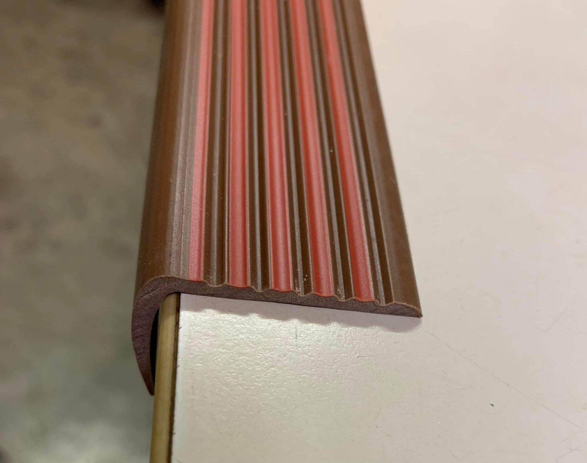 Rubber stair nosing (anti slip) darkwood-red 40mm x 8ff | Lazada PH