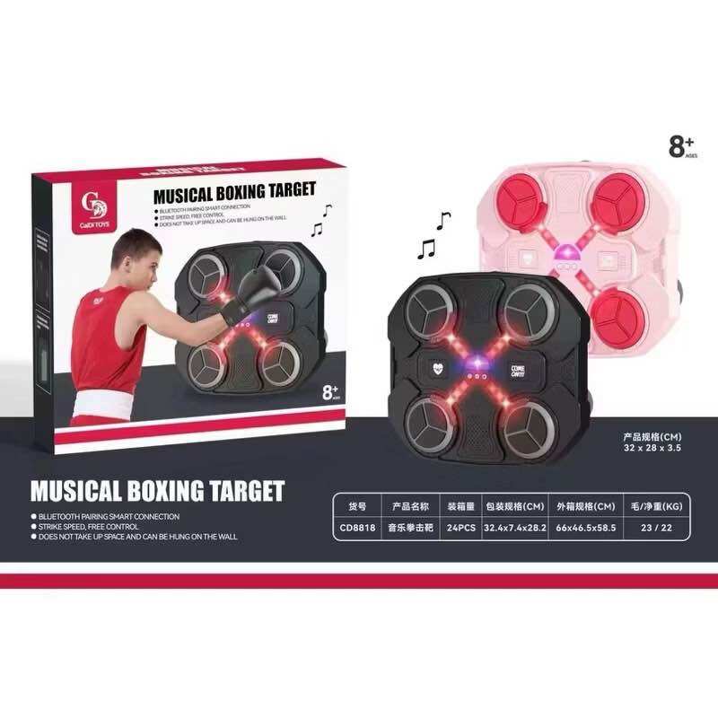 Hexagonal Warrior Boxing Gloves Musical Boxing Target Toys Built in ...