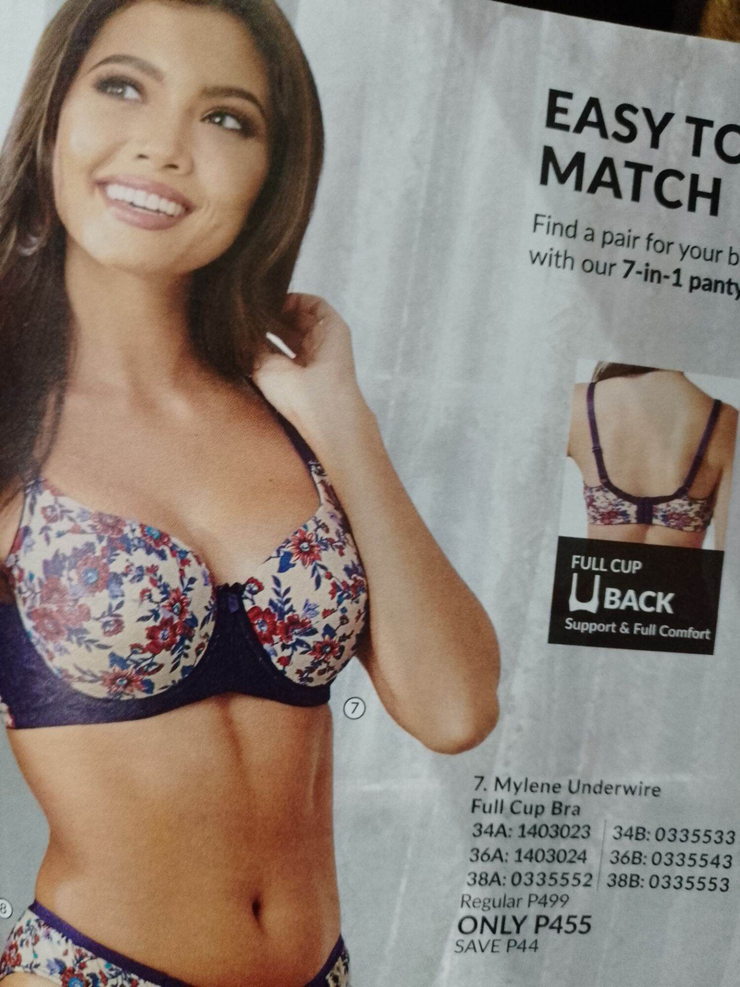 avon under wear Mylene under wire bra size 34A | Lazada PH