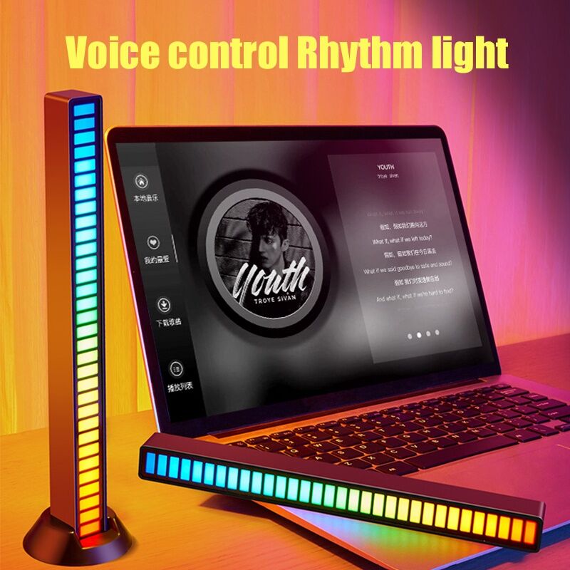 GOOJODOQ LED Strip RGB Sound Control Creative LED Strip Sound Control ...