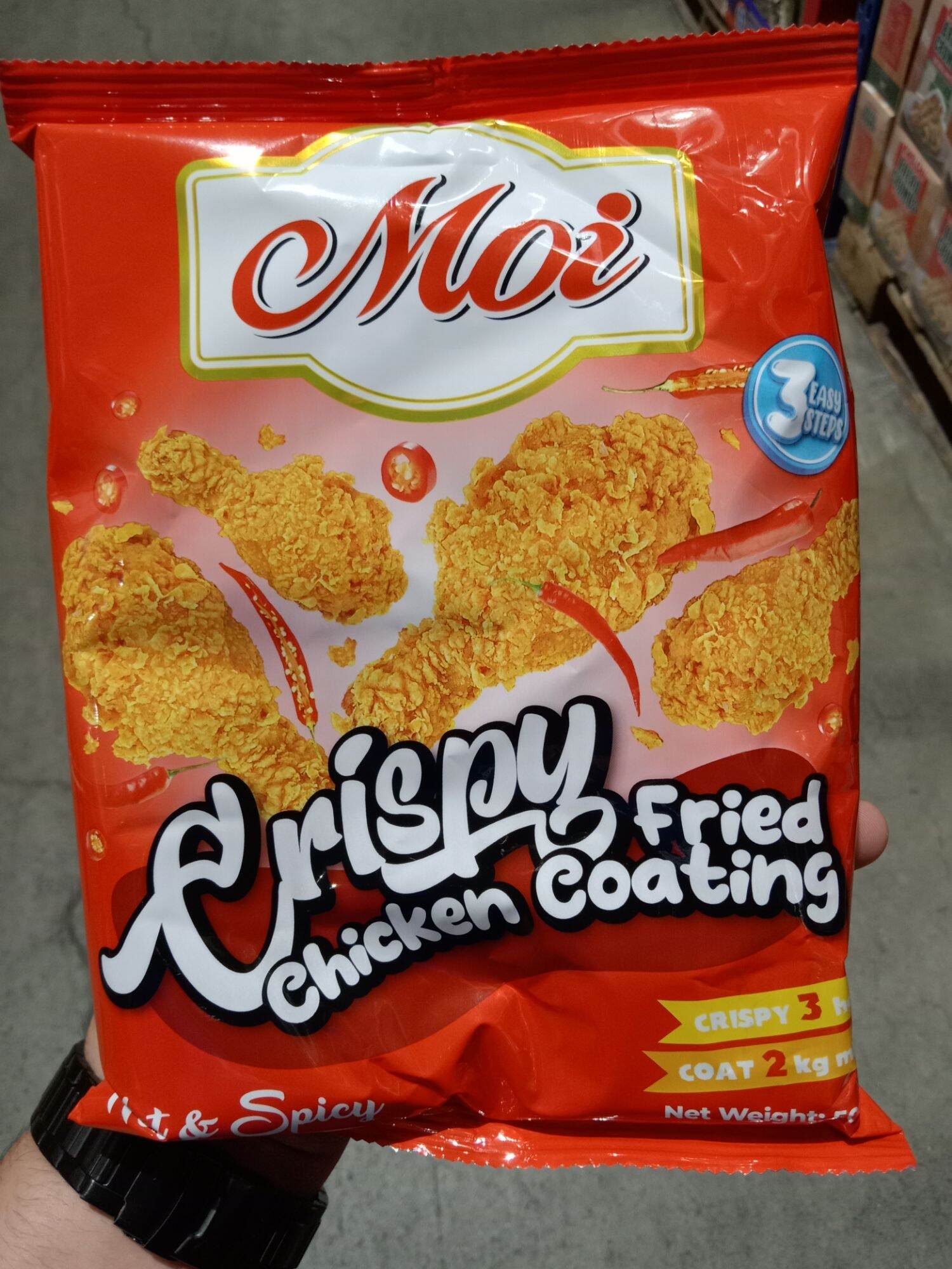 MOI CRISPY FRIED CHICKEN COATING HOT SPICY 500G (30402) | Lazada PH