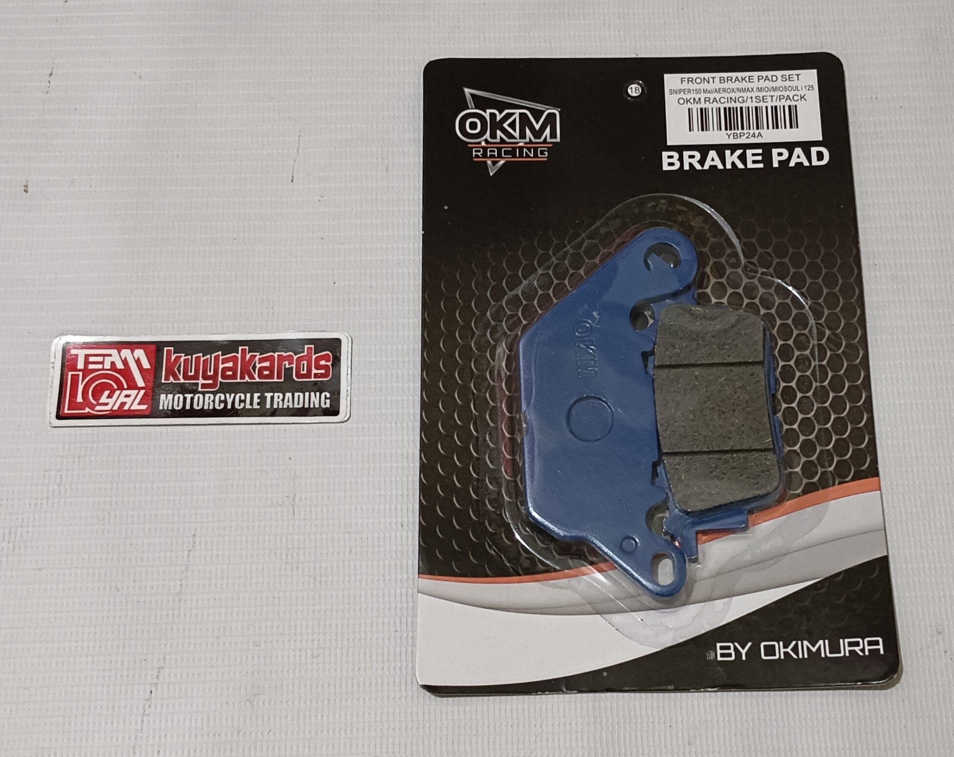 OKM RACING FRONT BRAKE PAD AEROX V1 V2/NMAX V1 V2/SNIPER 155/SNIPER 150 ...