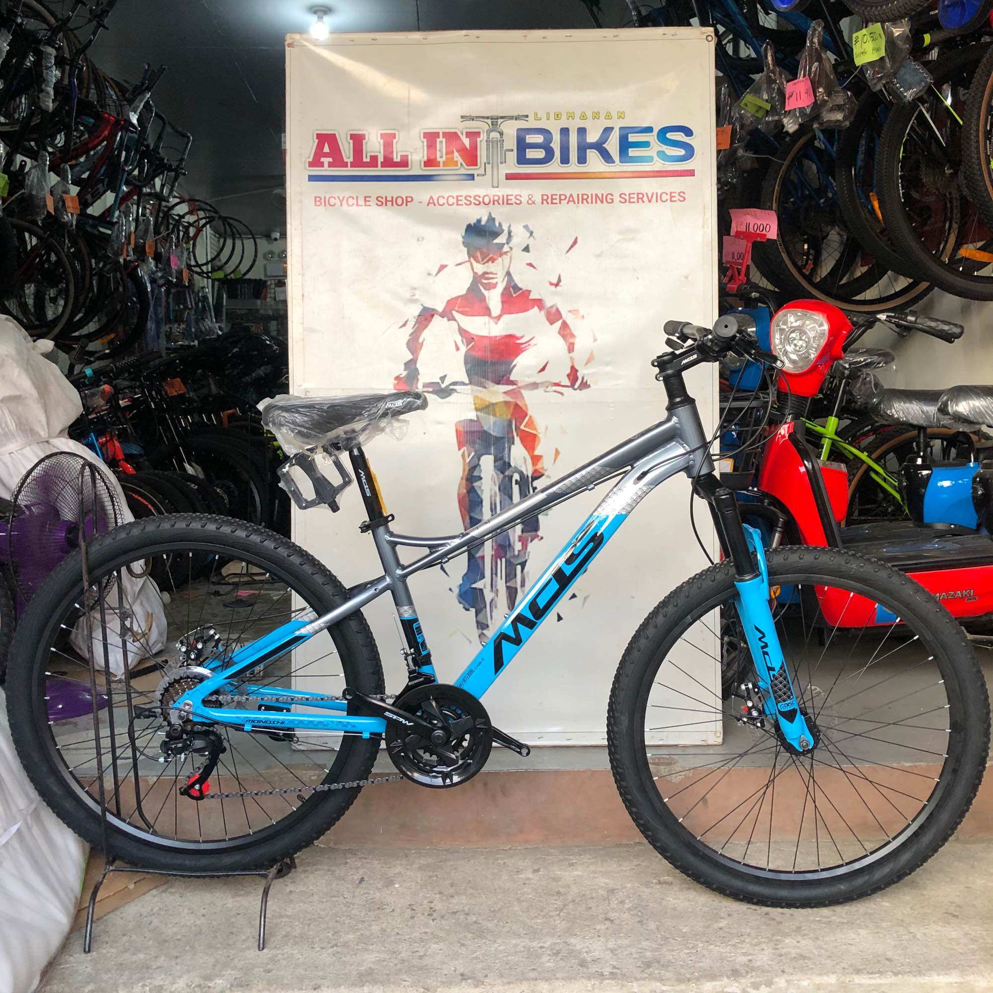 Monoshi Ihson 27.5 Mountain Bikes Alloy Frame & Mechanical Discbrake ...