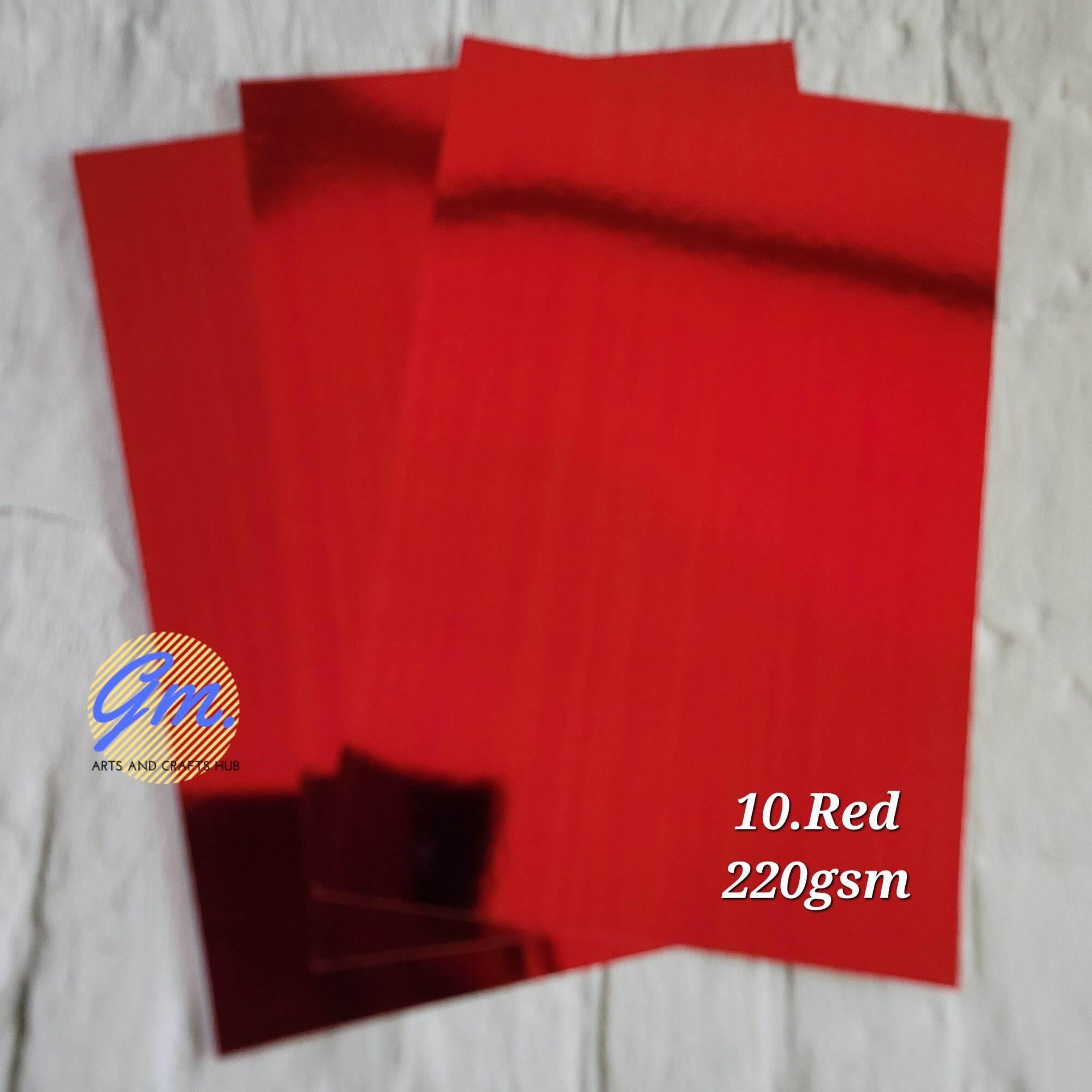 Metallic Board 220-250gsm 10 Sheets Mirror Board School Supplies ...