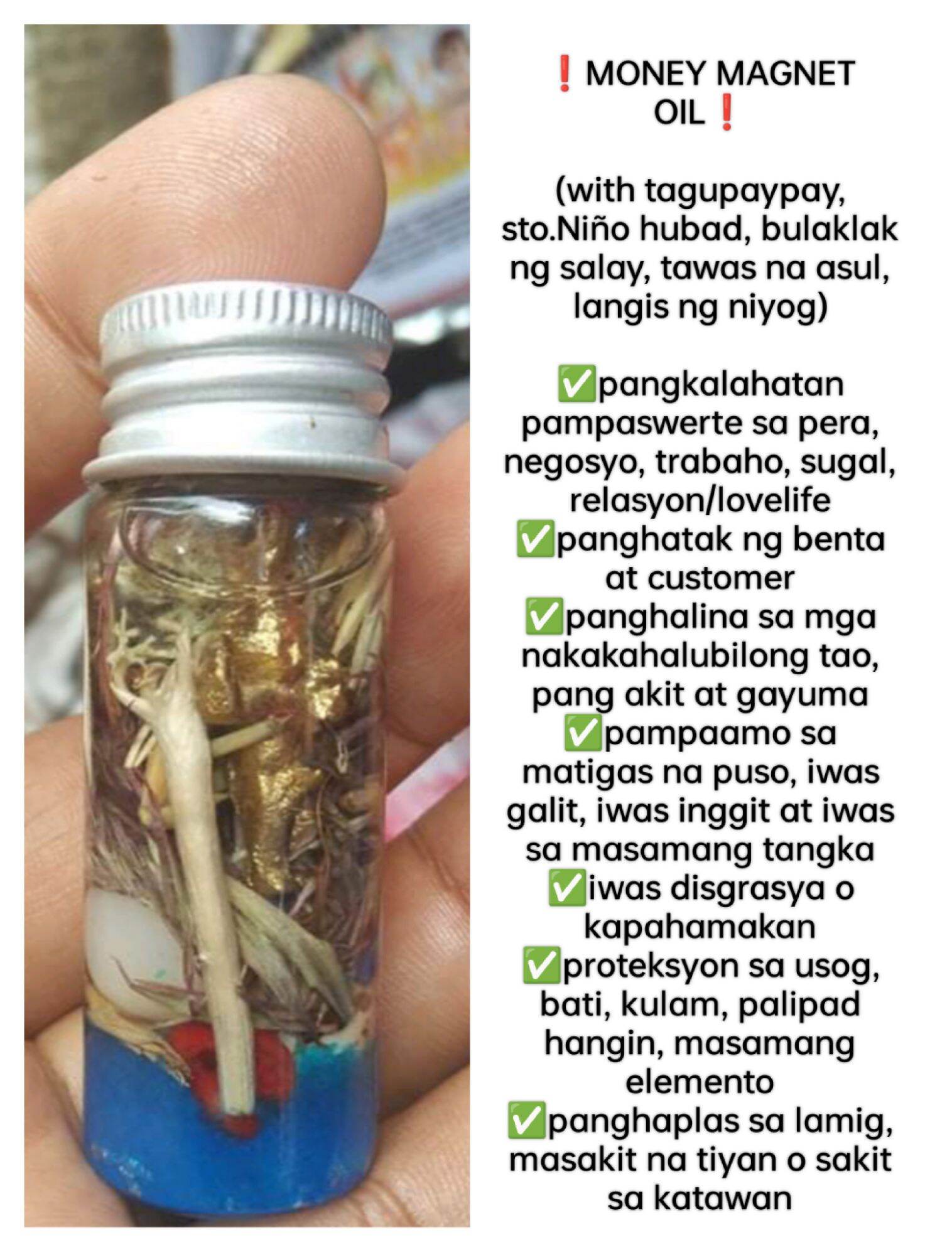 Miracle Oil Money Magnet-gayuma,panghalina,swerte sa pera,negosyo ...