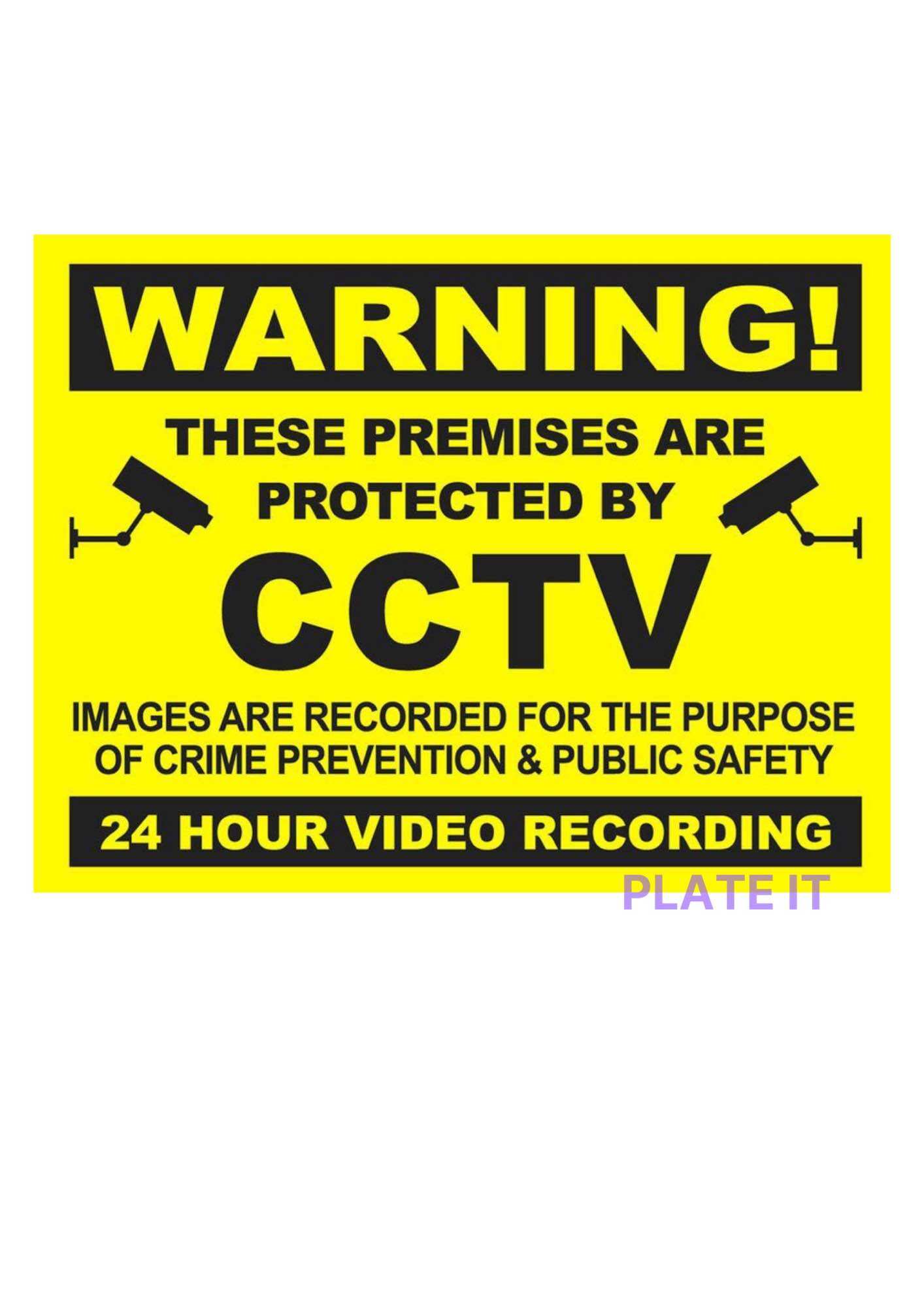 WARNING CCTV SIGNAGE A4 size | Lazada PH
