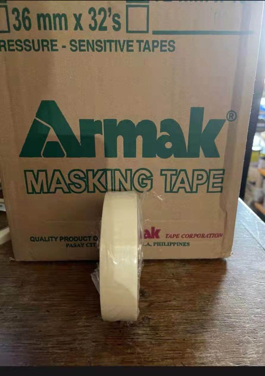 Armak masking tape 18mm (3/4) 24mm (1) 48mm (2) | Lazada PH