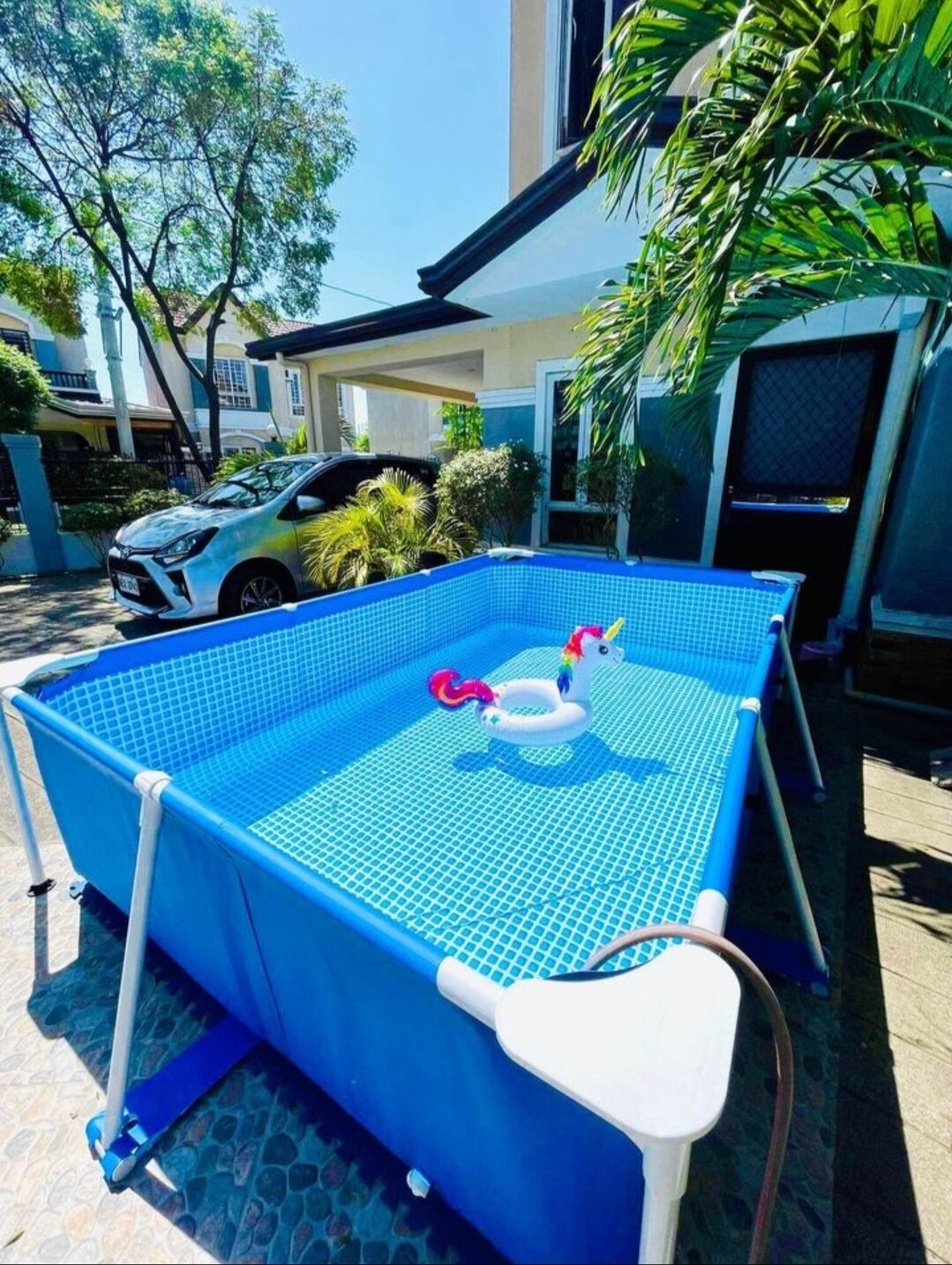 100% Original INTEX 3M Heavy Duty Rectangular Frame Swimming Pool ...