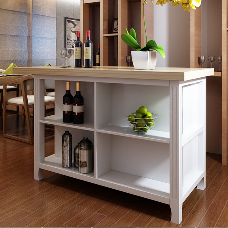 Solid Wood Kitchen Middle Island Table Sideboard Cabinet Hallway ...