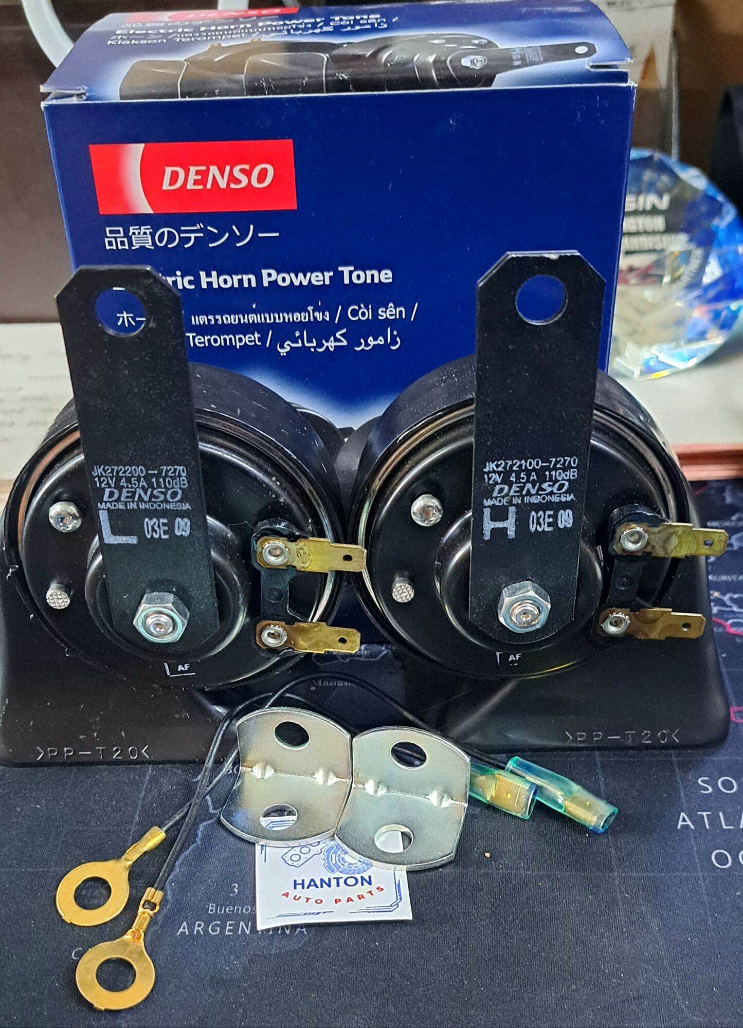 DENSO ELECTRIC HORN POWER TONE (12V) DOUBLE CONNECTOR WITH ACCESSORY ...