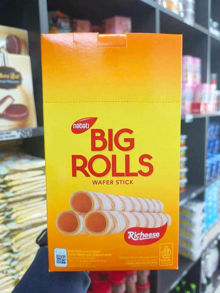 big rolls richeese / richoco wafer sticks Richoco Big Rolls new ...