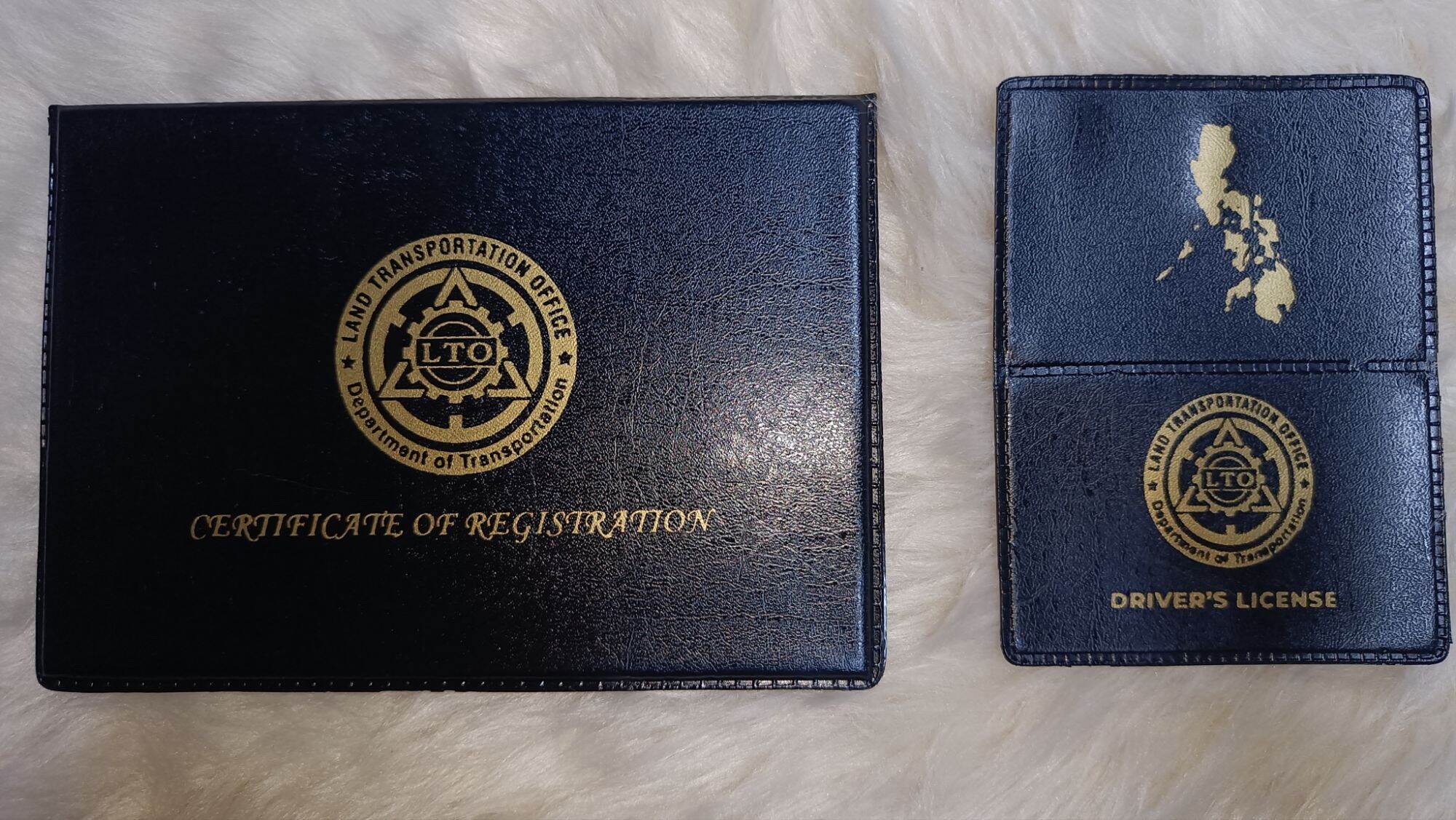 DRIVER'S LICENSE AND CR HOLDER BUNDLE (PVC COWHIDE PLASTIC) | Lazada PH