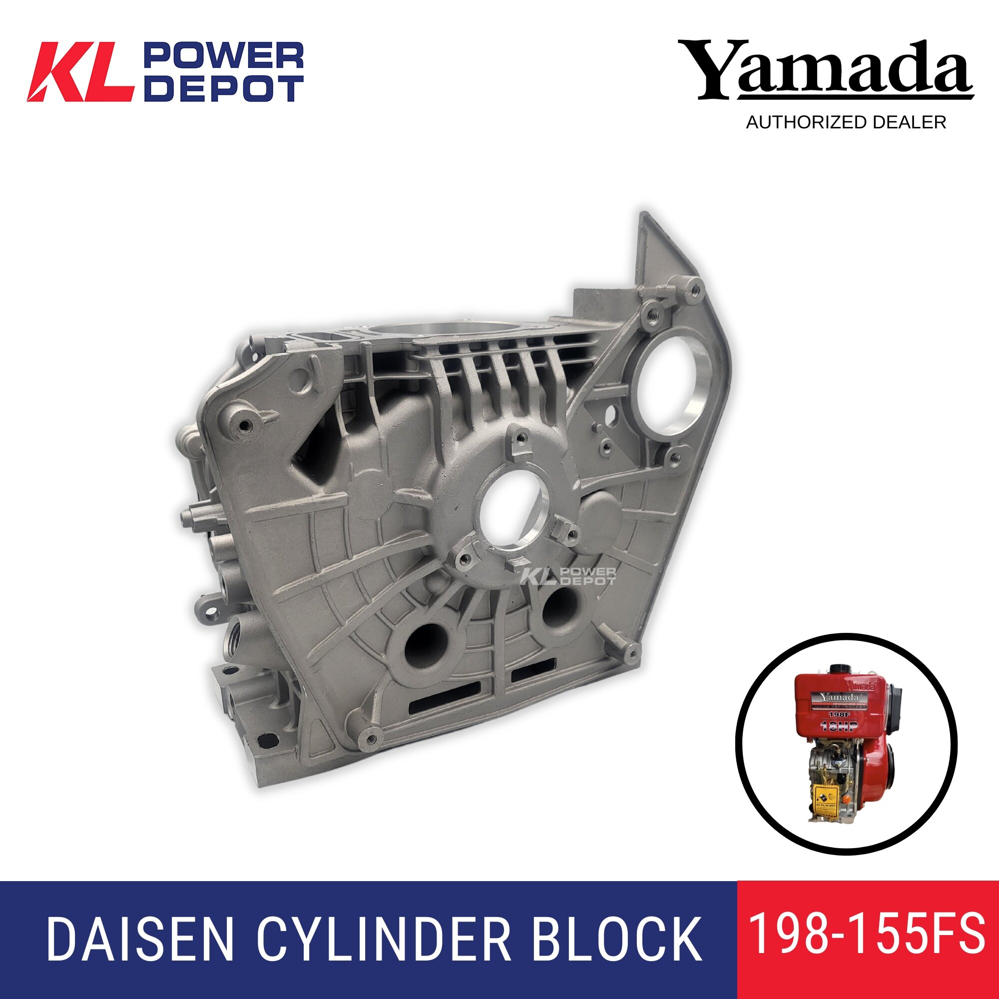 Daisen Cylinder Block for Yamada Diesel Engine 18HP L/S 198-155FS ...