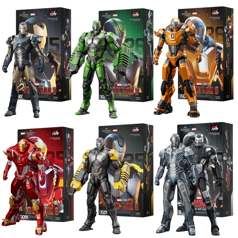 ZD Toys Iron Man MK36 Peacemaker MK25 Striker MK26 Gamma MK2 War ...