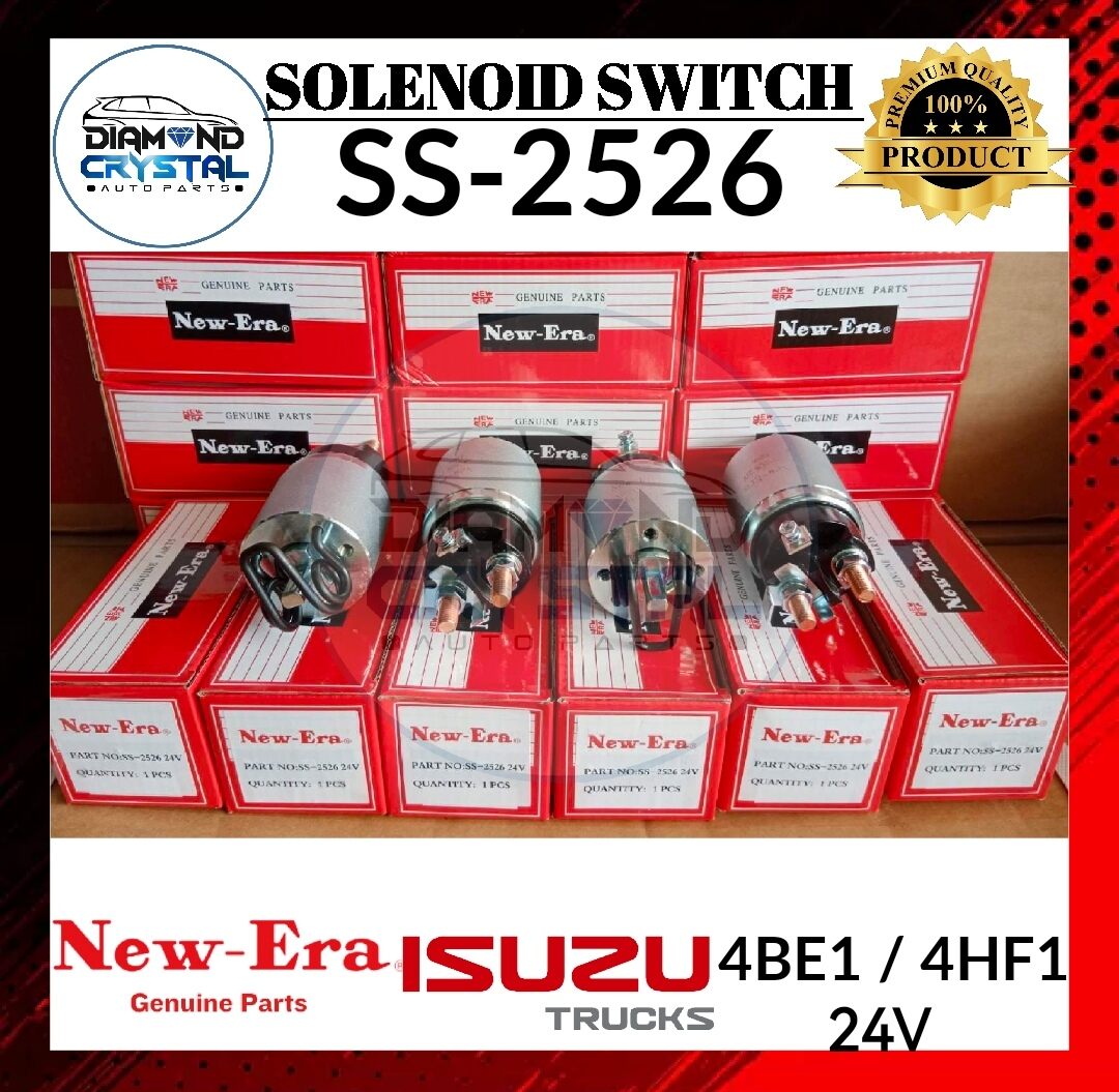 NEW ERA SOLENOID SWITCH ISUZU 4BE1 / 4HF1 24VOLTS PART NO: SS-2526 " NEW ERA BRAND" | Lazada PH