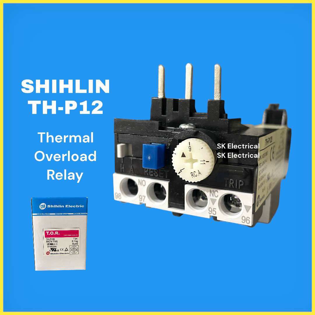 SHIHLIN THP12 Thermal Overload Relay | TH-P12 | SK Electrical | Lazada PH