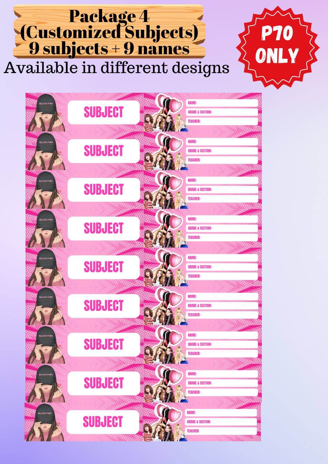 Personalized Subject Labels and Name Labels | Lazada PH