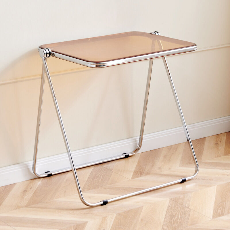 Transparent folding table Simple desk Modern net celebrity ins-style ...