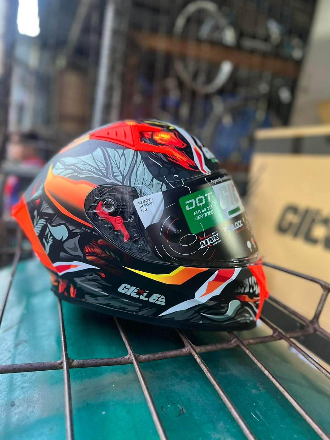 GILLE GTS V1 sliffer motorcycle fullface helmet with lots of freebies | Lazada PH