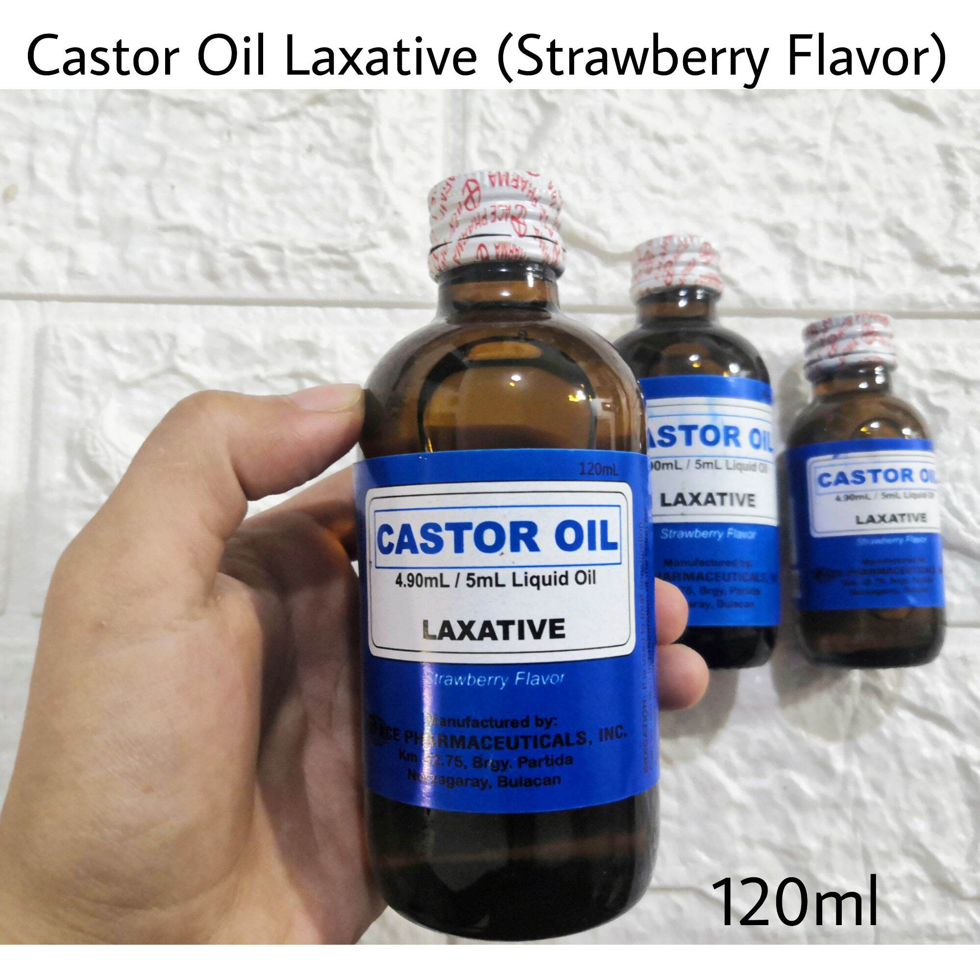 Castor Oil (120ml/60ml/30ml) Laxative For Internal Use Strawberry ...