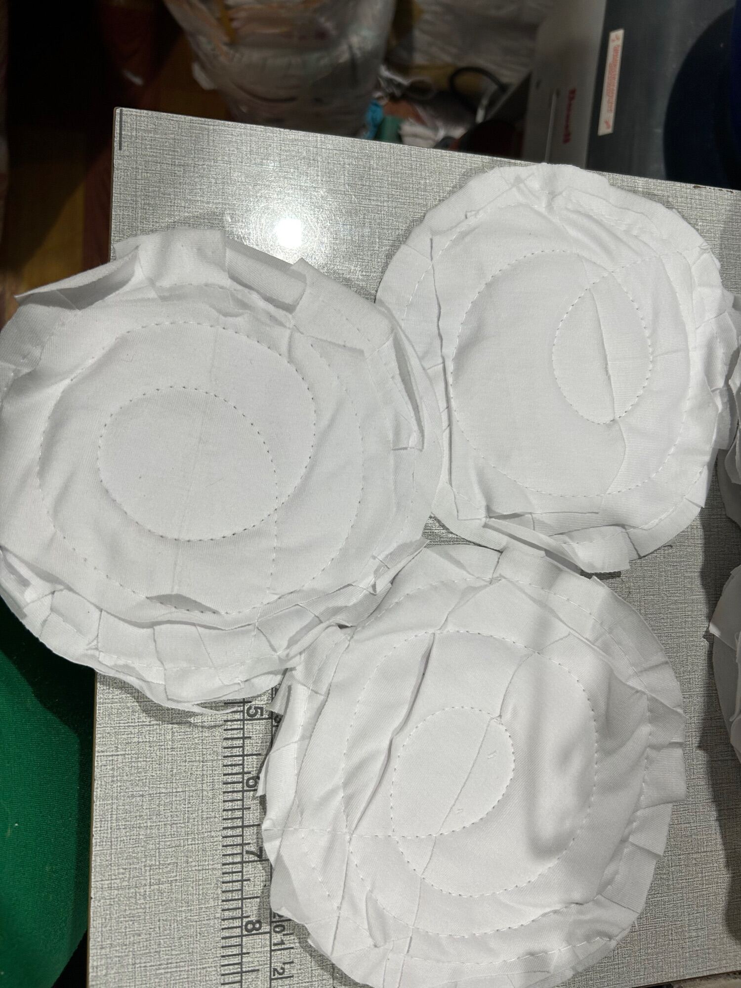 Basahang Bilog Puti at de kolor (Round Rags pure white ) 100pcs | Lazada PH