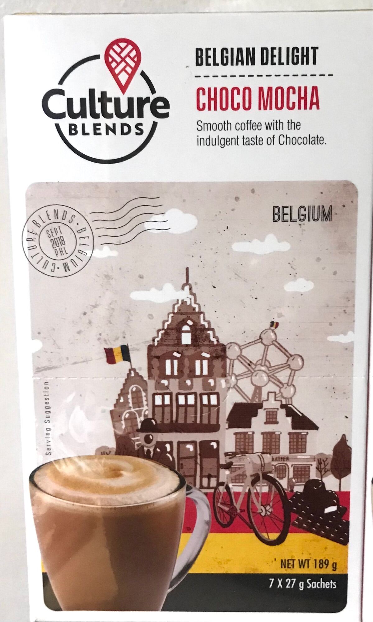 Culture Blends Belgian Delight Choco Mocha 189g Smooth Coffee with the ...