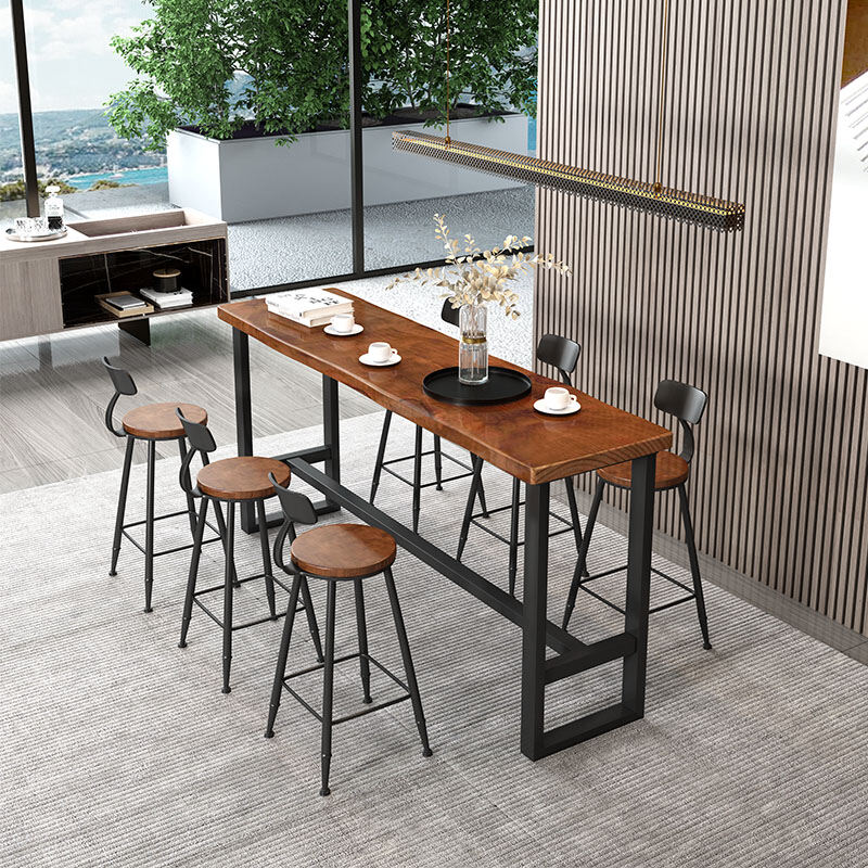 Solid Wood Bar Counter Home Wall Milk Tea Shop Water Bar Table Bar ...