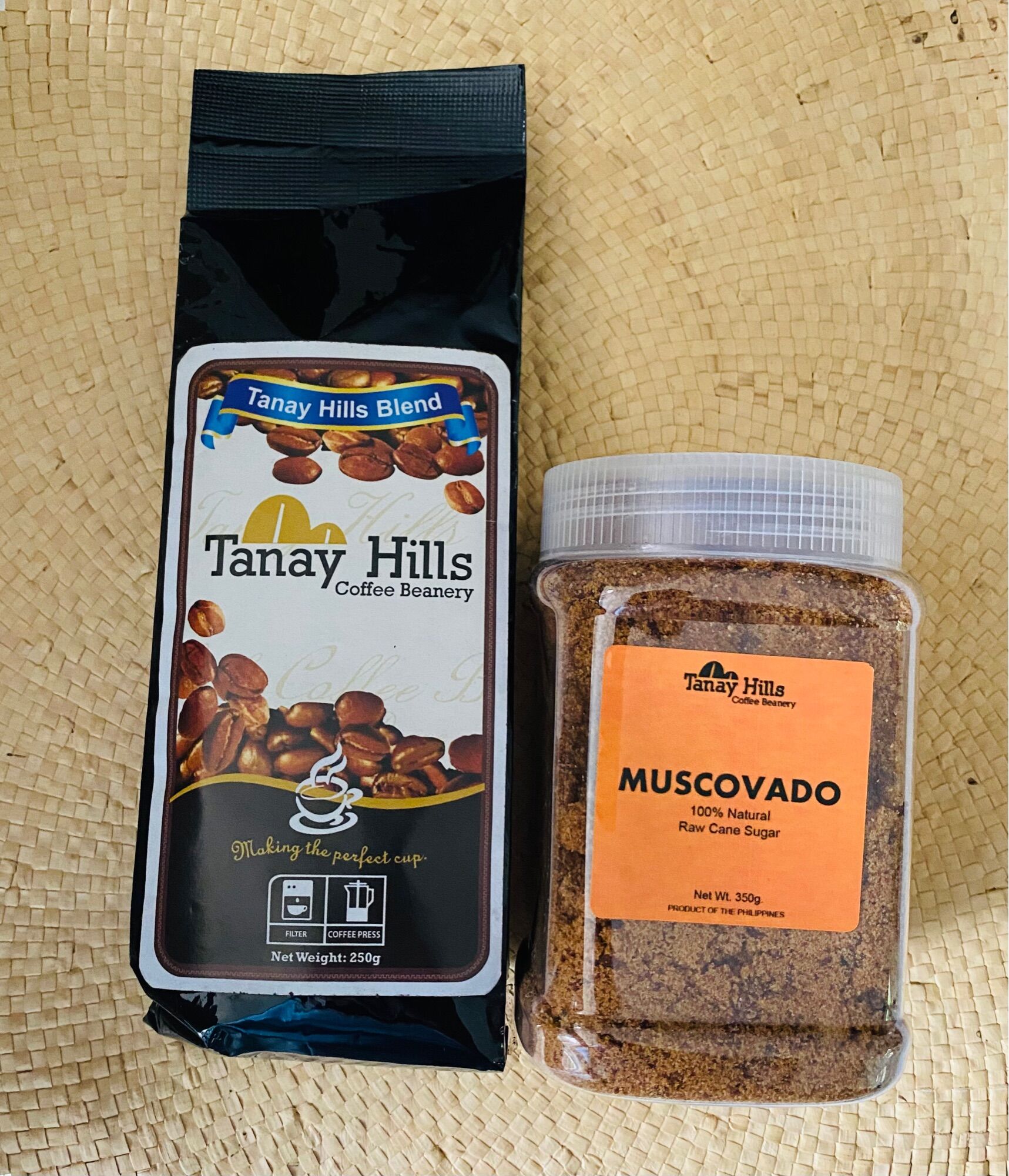 Tanay Hills Blend 250g ground coffee + Muscovado 350g bundle (save ...