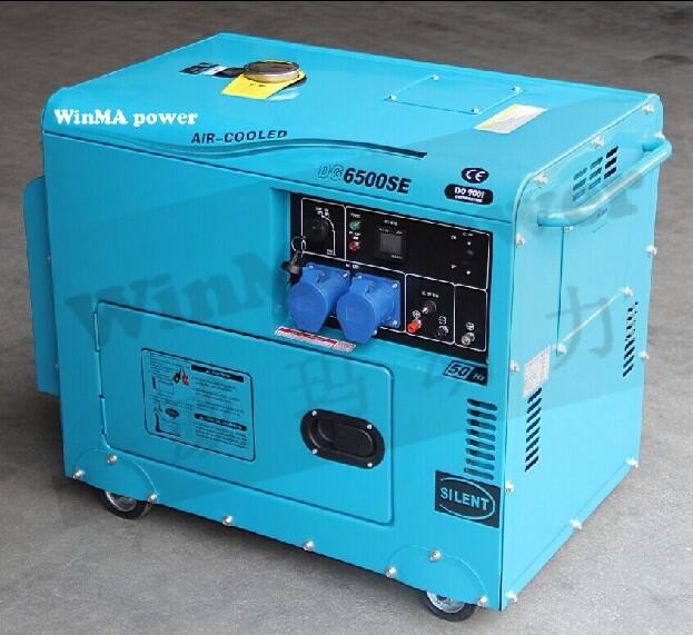 Portable Generator Ultra-Quiet 5kW 5KW Small Diesel Generator Household ...