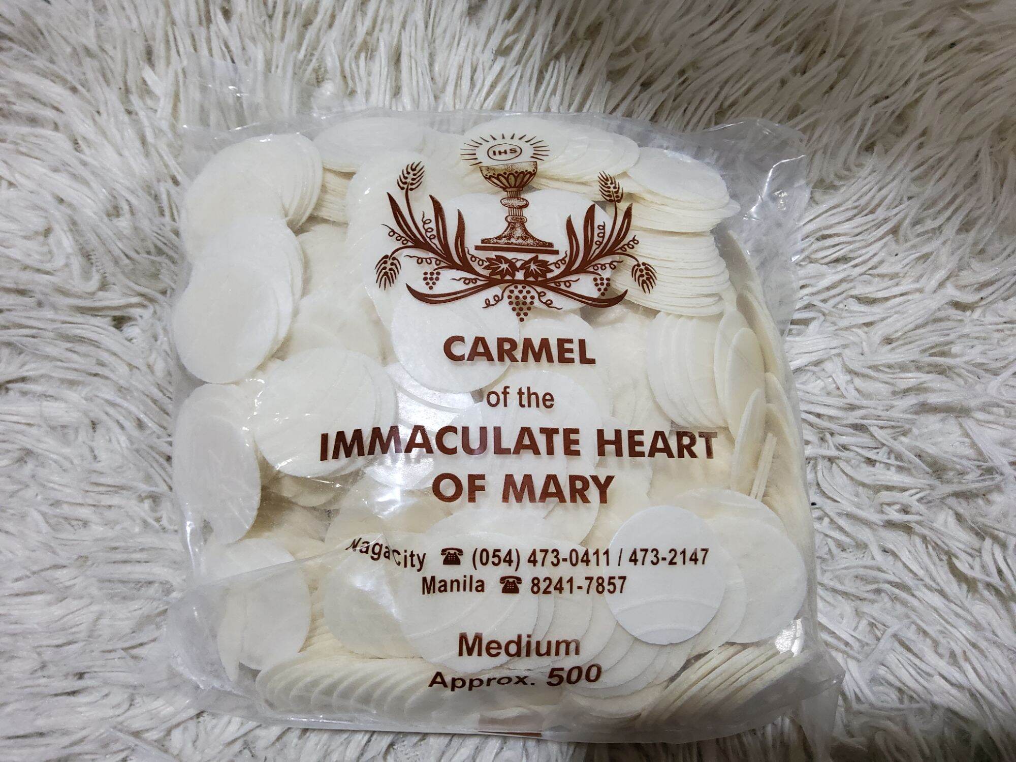 Hostia / Ostia / Host Bread for Mass (Carmelite) - Maputi at Malutong ...