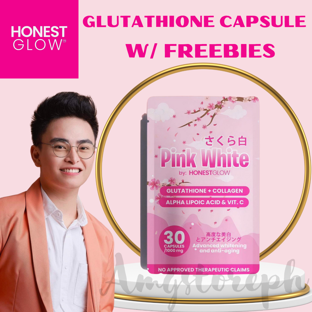 (FREE COLLAGEN) PINKWHITE GLUTA CAPSULE BY HONESTGLOW | Lazada PH