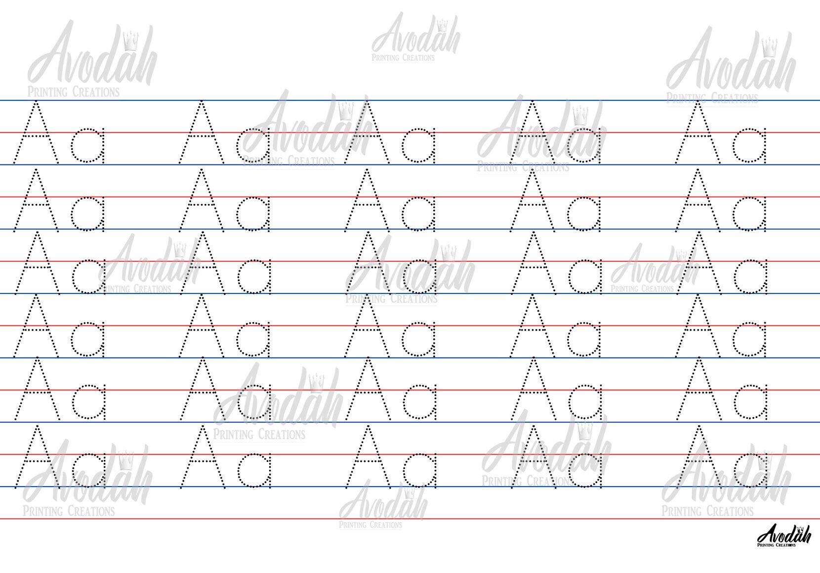 Alphabet Practice Writing Tracing Pad Paper for kids learning ...