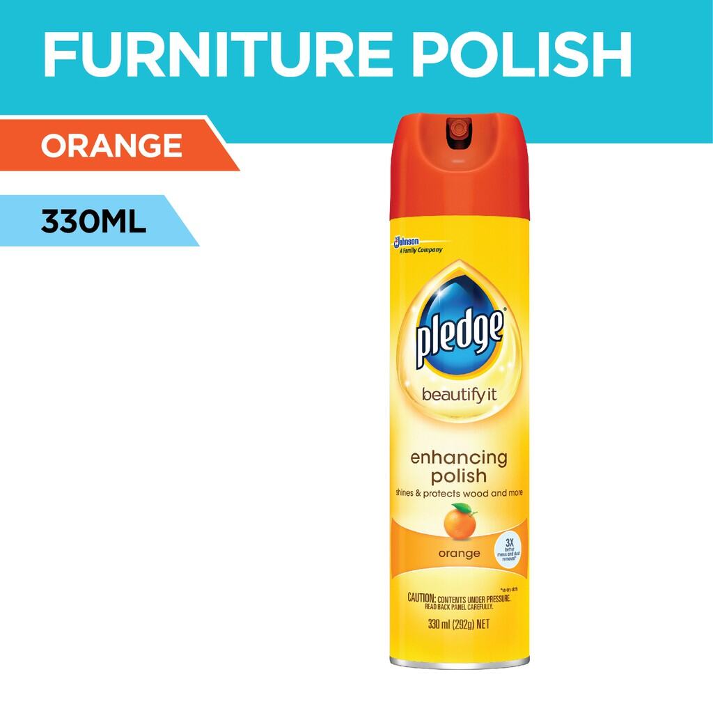 PLEDGE FURNITURE POLISH 330ML ( ORANGE) | Lazada PH